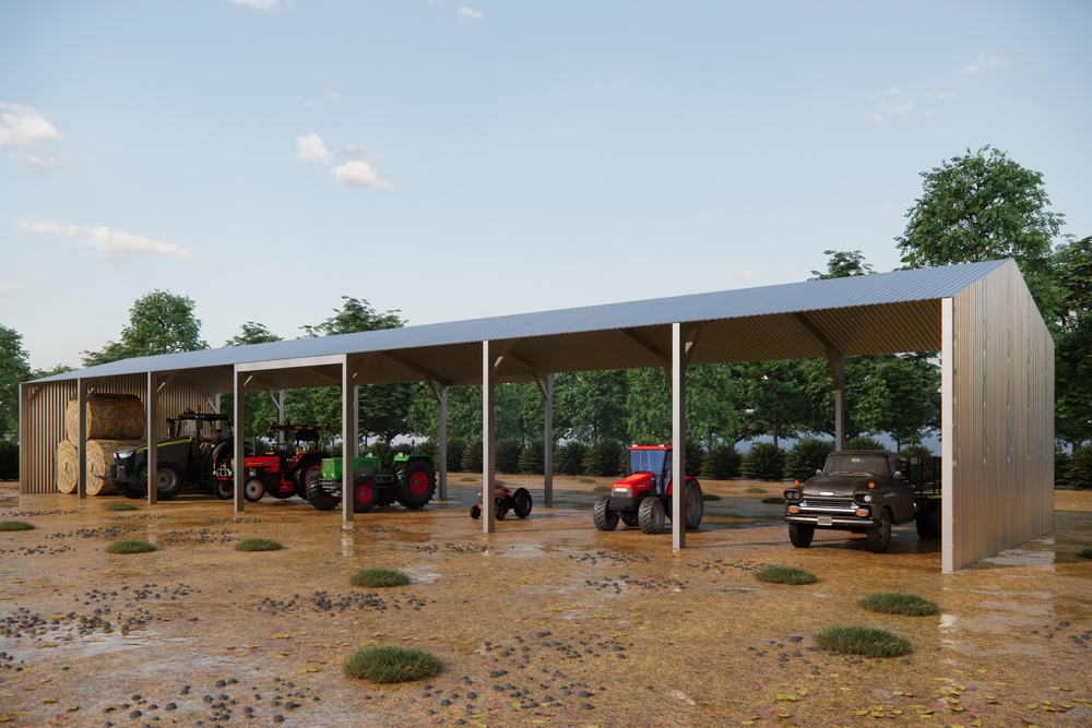 EasyFrame Open-Air Agricultural Building Model - Cold Formed Steel ...