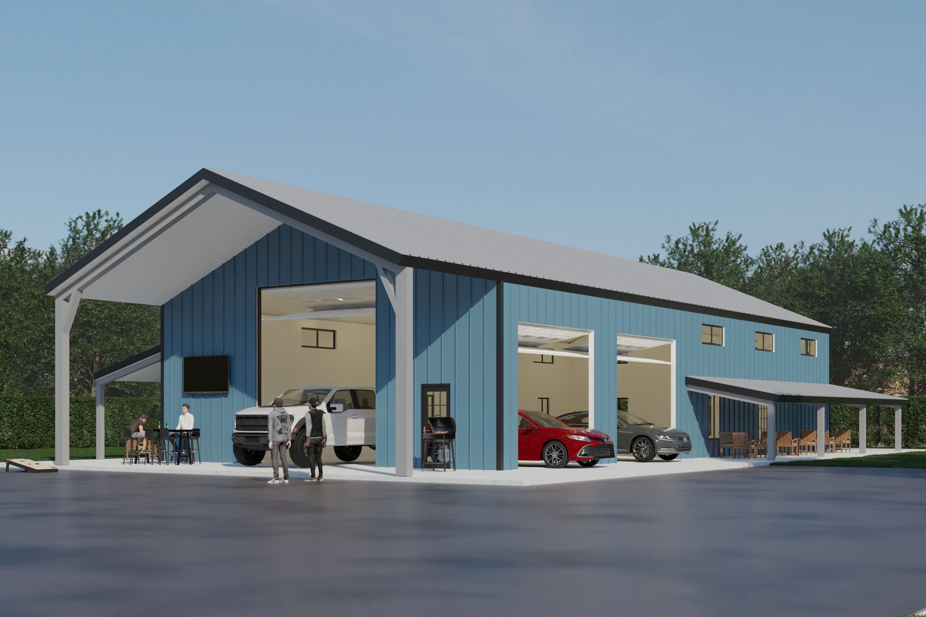 EasyFrame Two-Story Shouse Model - Cold Formed Steel Building Models ...